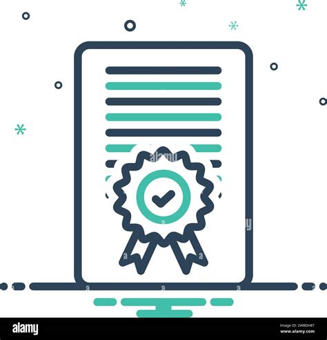 Icon For Accreditationcertificate Stock Vector Image And Art Alamy