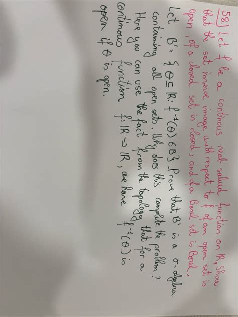 Answered Continous Real Valued Function 58 Let Bartleby