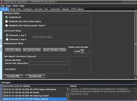 D9010eapc 10gbase Kr And 40gbase Kr4 Compliance Test Application Software Keysight
