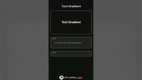 Mind Blowing Text Gradient Mrcodding Viral Tutorial Css Shorts Html Youtube