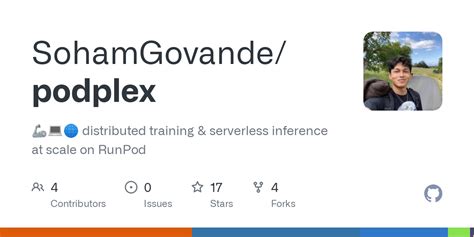 GitHub SohamGovande Podplex Distributed Training Serverless Inference At Scale On RunPod