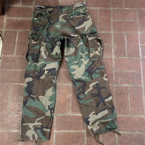 34 X 30 Military Fatigues Army Cargo Pants Camo Depop