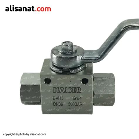 مشخصات و خرید شیر ربع گرد سه راهه هیدرولیک علی صنعت