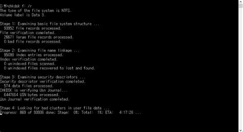 What Chkdsk Exactly Logging And Flashing Messages On Prompt Solved Windows 10 Forums