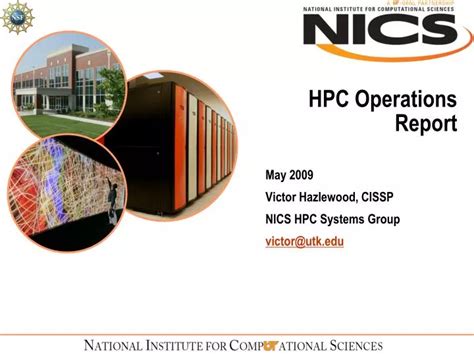 PPT HPC Operations Report PowerPoint Presentation Free Download ID