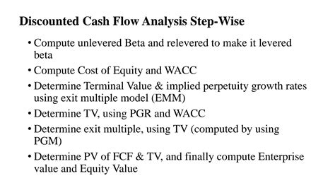SOLUTION Investment Banking Dcf Analysis Studypool