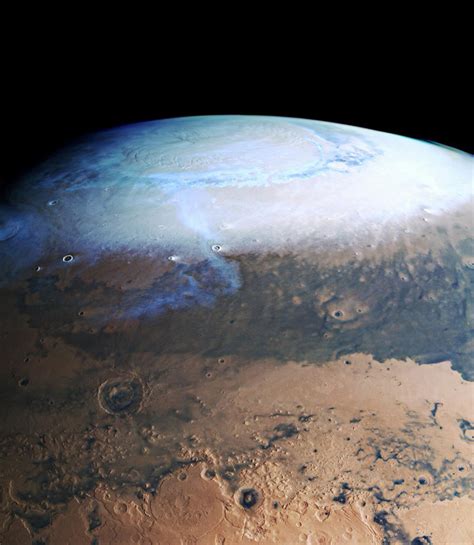 Martian Polar Ice Caps © Esa Spacewonder19 On Tumblr