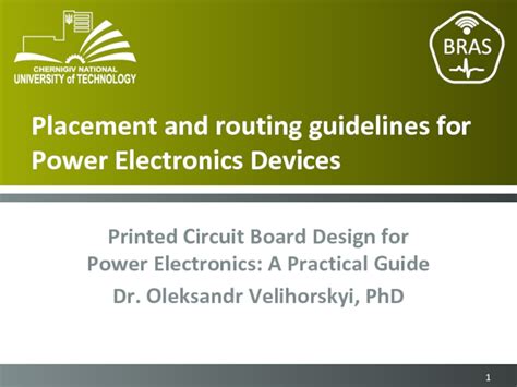 Placement And Routing Guidelines For Power Electronics Devices