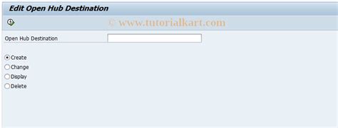Rsbguistart Sap Tcode Editing An Open Hub Destination