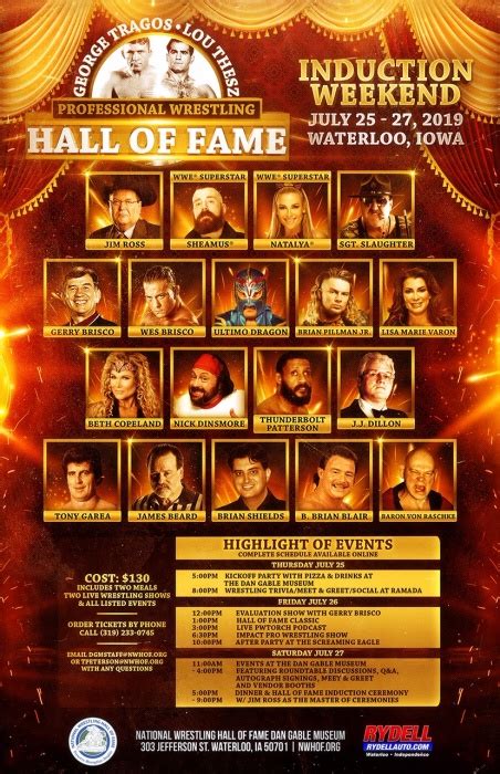 2019 George Tragos/Lou Thesz Professional Wrestling Hall of Fame Induction Weekend