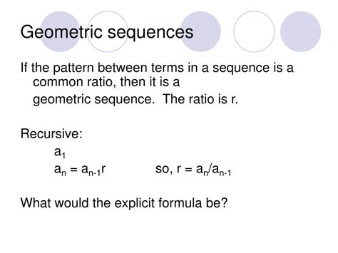 PPT Geometric Sequences PowerPoint Presentation Free Download ID 5770966