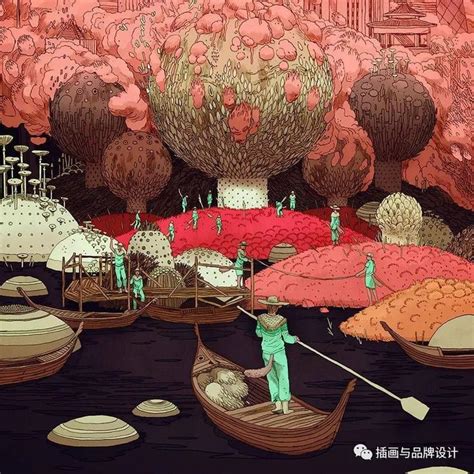 插画丨插画师内心野性的回归！他用细腻的笔触描绘出一个梦幻的世界