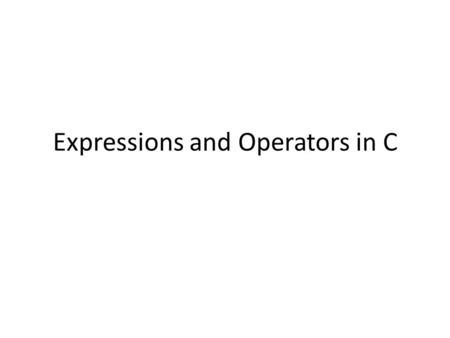 Variable Declaration, Data types, Expressions - ppt download