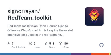 Github Signorrayanredteamtoolkit Red Team Toolkit Is An Open