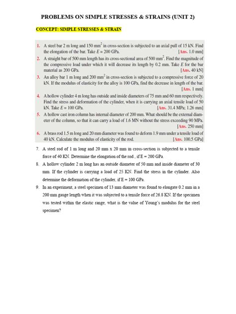 Mehanics Of Materials Assignment Pdf