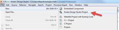 how to create an mqx rtos for ksdk project with processor expert in