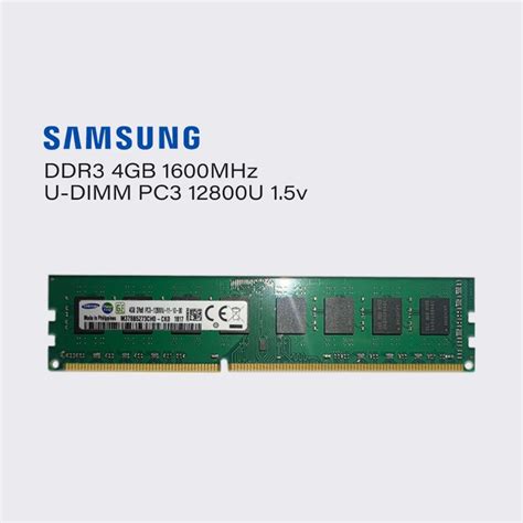 Samsung Ddr3 4gb 8gb 1600mhz 15v Desktop Ram Memory Dimm Pc3 12800u