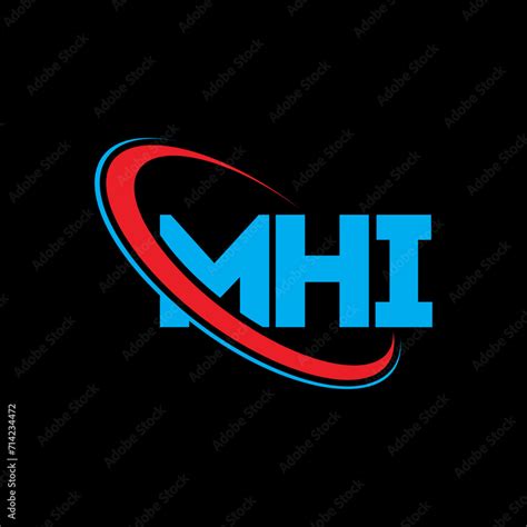 Mhi Logo Mhi Letter Mhi Letter Logo Design Initials Mhi Logo Linked