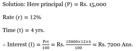Wbbse Solutions For Class 10 Maths Chapter 2 Simple Interest Exercise 22 Wbbse Solutions