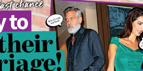 George Amal Clooney Retranchés à La Coup Bas En Grande Bretagne