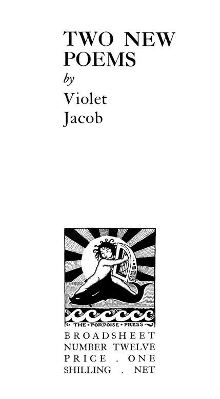 Two New Poems By Violet Jacob Bookfusion