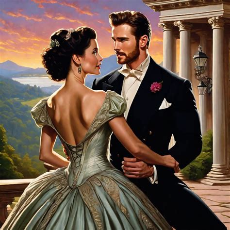 Playground Evangeline Lilly As Barbie As Scarlett OHara And Chris Evan Vintage Romance