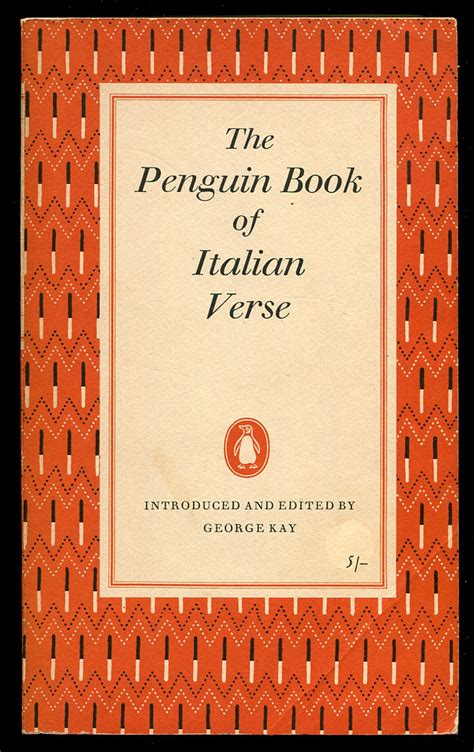 The Penguin Book Of Italian Verse By Kay George R Introduced And