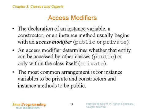 Chapter 3 Classes And Objects Chapter 3 Classes