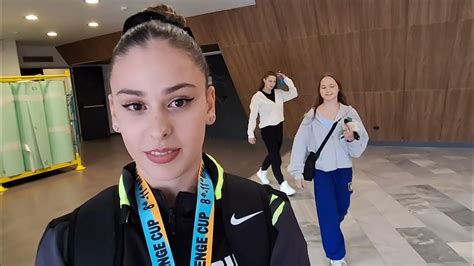 Никол Стоименова бронзов медал на греда на Световната купа по гимнастика във Варна Youtube