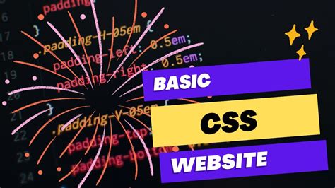 Introduction To Basic Css For Web Design Youtube