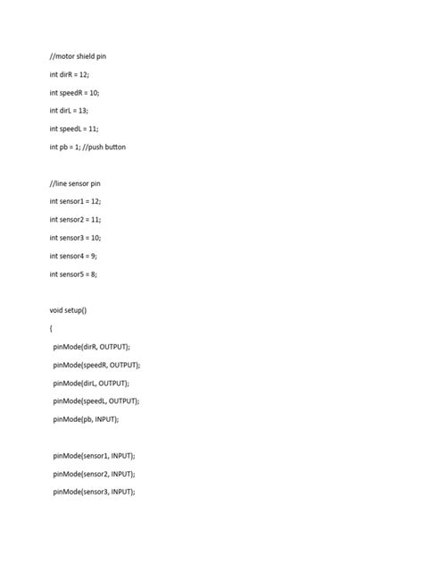 Line Following Robot Programming Pdf Computer Engineering