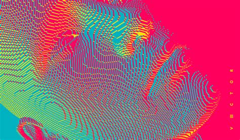 큐브에서 구성 추상 디지털 인간의 머리 비즈니스 프리젠 테이션 전단지 또는 포스터를위한 미니멀 한 디자인 기술 및 로봇 공학 개념 복셀 아트3d 벡터 일러스트레이션 로봇에