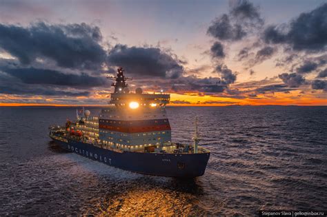 Атомный ледокол «Урал — ходовые испытания в Финском заливе Gelio — Livejournal