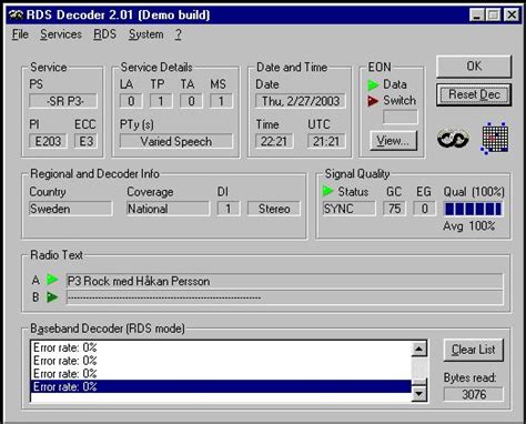 RDS Radio Data System Tekmanoid