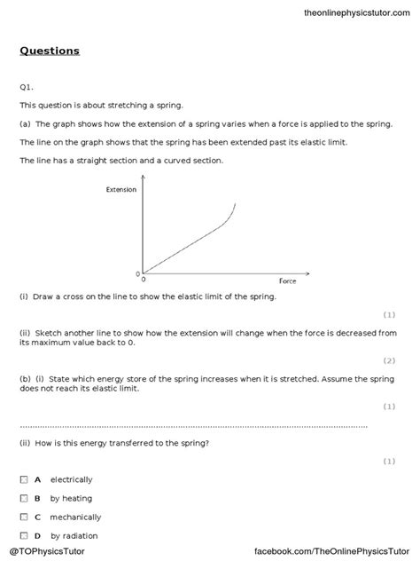 Igcse 91 Forces And Motion Qp Pdf Force Momentum
