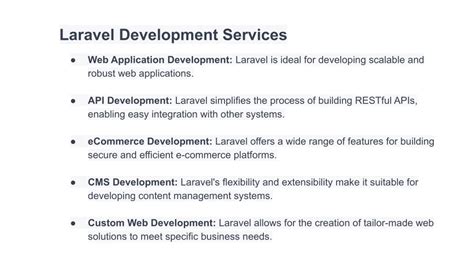 Ppt Laravel Development Services Powerpoint Presentation Free