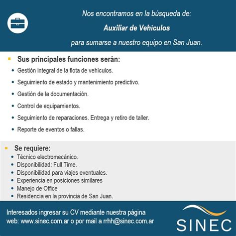 Sinec Sa On Linkedin Busquedaactiva Sanjuan Sinec