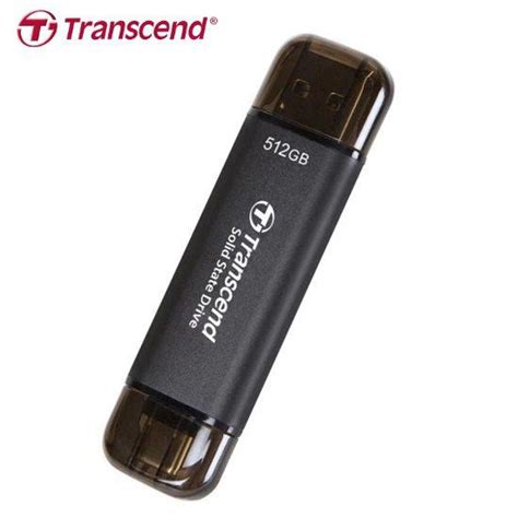 Buy Transcend Esd C Gb Type C And Usb Portable Ssd With Dual Connectors And Caps At