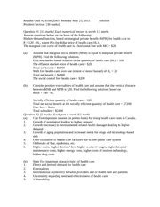 ECON D Review Docx Questions Answers Chapter Healthcare Slide Canada Health Act