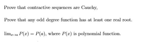 Solved Prove That Contractive Sequences Are Cauchy Prove