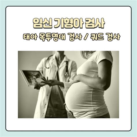 임신 기형아검사 쿠폰 태아 목투명대 쿼드검사 네이버 블로그