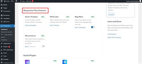 Create A Mega Menu With The Responsive Plus Starter Templates