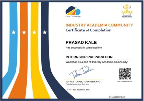 Prasad Kale On Linkedin Industryacademia Internshippreparation Industryready Careerdevelopment