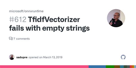 Tfidfvectorizer Fails With Empty Strings · Issue 612 · Microsoft