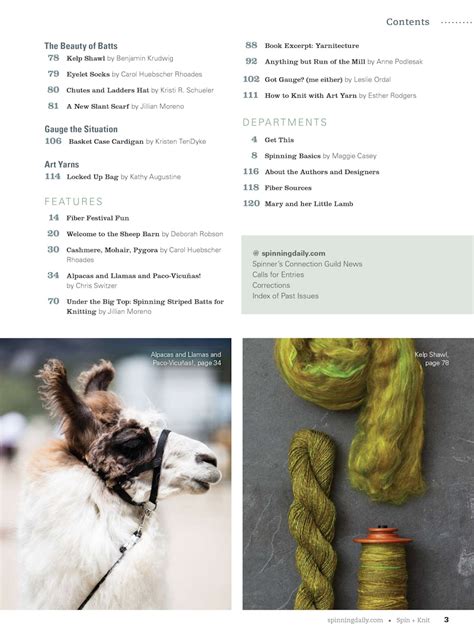 Spin Knit 2017 Special Issue Spin Off Library