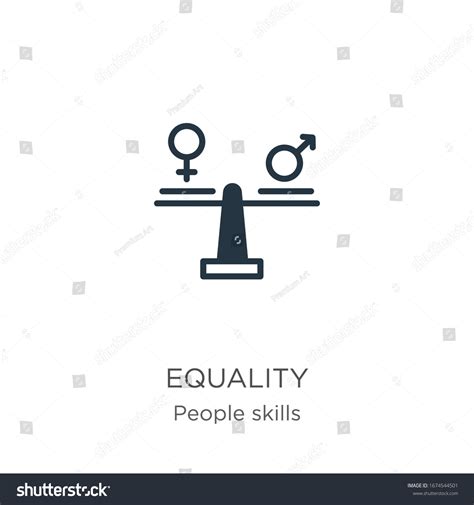 Equality Icon Vector Trendy Flat Equality Stock Vector Royalty Free 1674544501