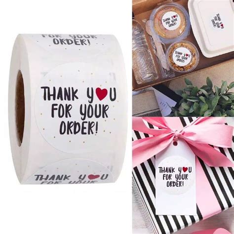Jual Stiker Thank You 500 Pc Shopee Indonesia