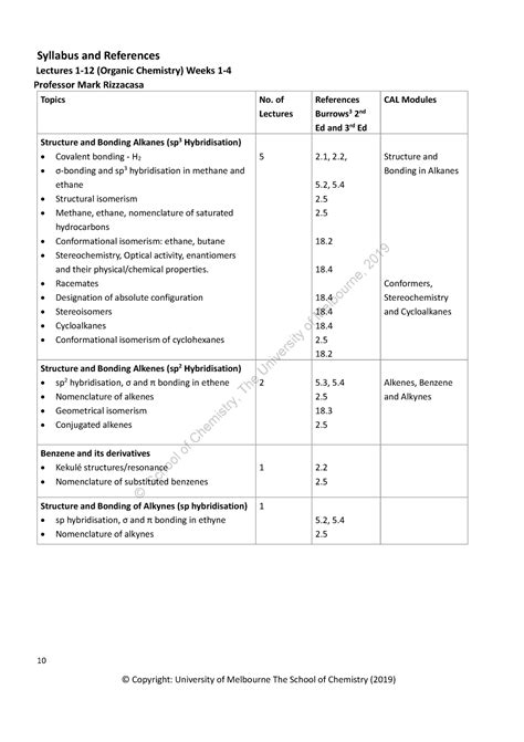 Chem10003 Syllabus 2019 Warning Tt Undefined Function 32 Warning Tt Undefined Function