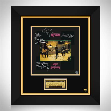 Buzzcocks Singles Going Steady Lp Cover Limited Signature Edition