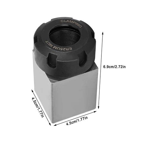 Er25 Collet Block Square Collet Block High Hardness Steel Collet Chuck